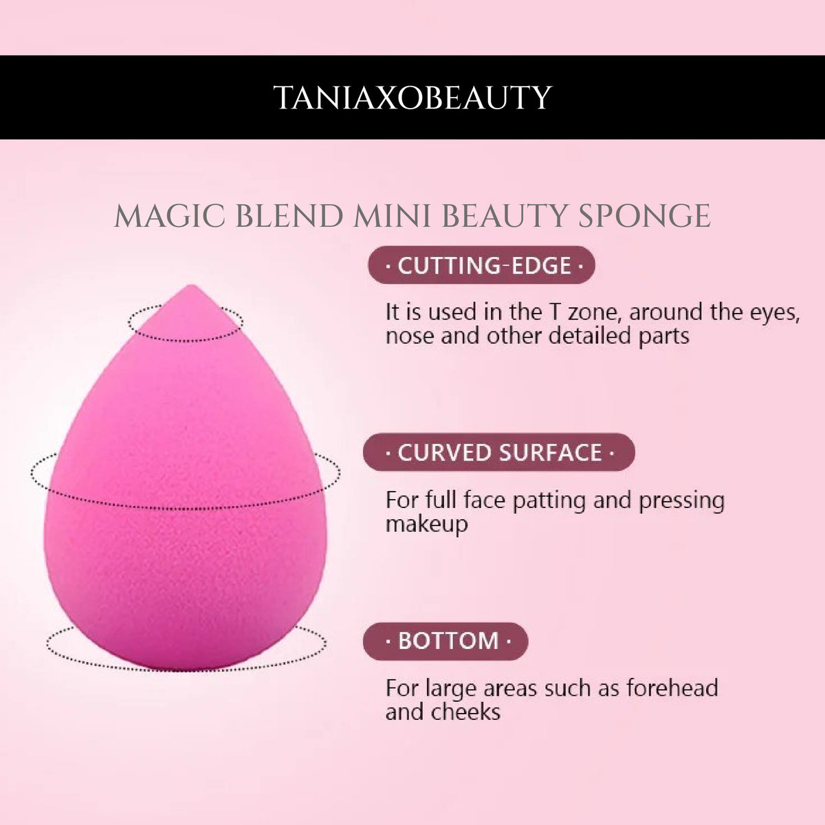 SET OF 4 MINI MAGIC BLEND BEAUTY SPONGES NUDE – taniaxo beauty